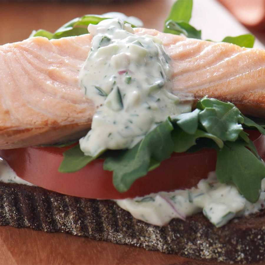 Gourmet Open-Faced Salmon Sandwich - Abs Over Sixty - Kim Hamilton, Dubbo